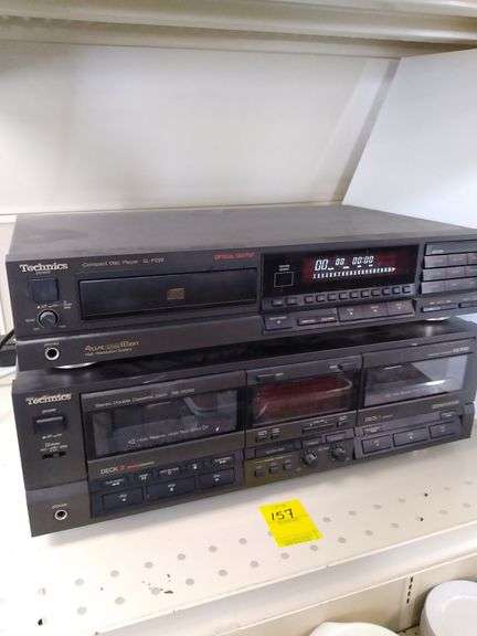 Technics CD Player Model SL-P222 and Technics RS-TR355 Cassette Player ...