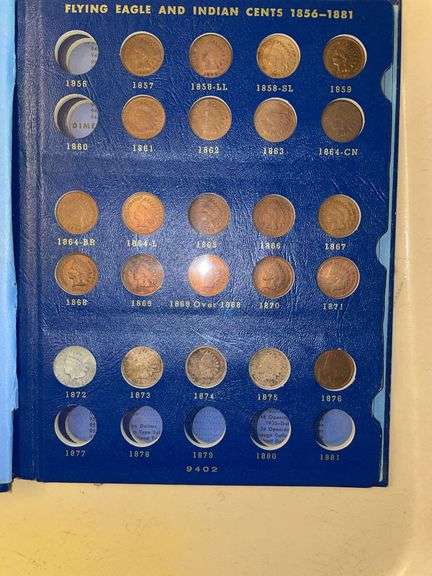Collector booklet with Indian head coins. Booklet is not full view ...