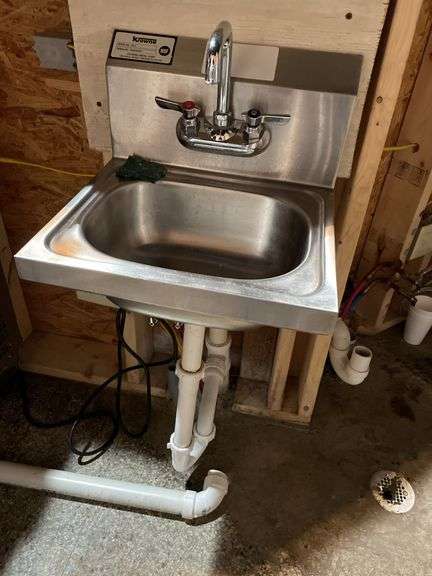Krowne model number HS – two hand sink stainless appears lightly used ...