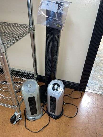 Tall fan with remote and three electric heaters - ByceAUCTION LTD. Ohio ...