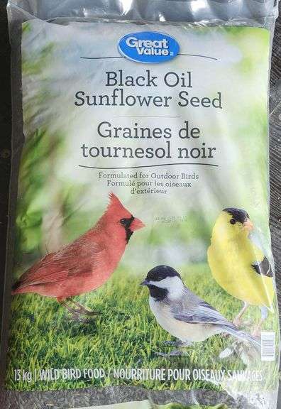 5 x 13 kg Black Oil Sunflower Seed - Central Alberta Auction Services