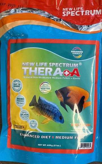 600 g Spectrum Medium Tropical Fish Pellet - Central Alberta Auction ...