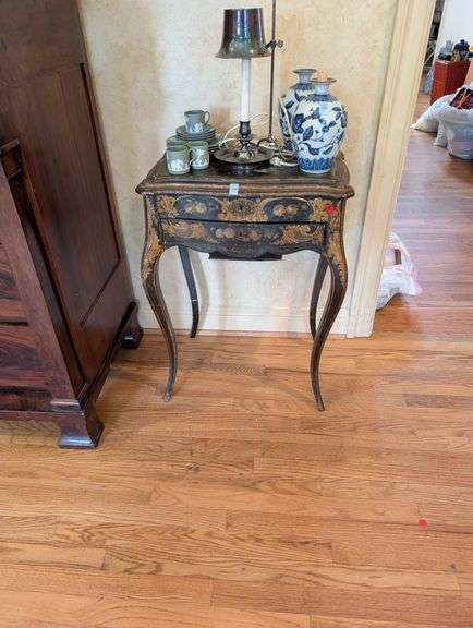 Wedgewood Jasper Wear, Lamp & 2 Oriental Containers - Campbell Auction LLC