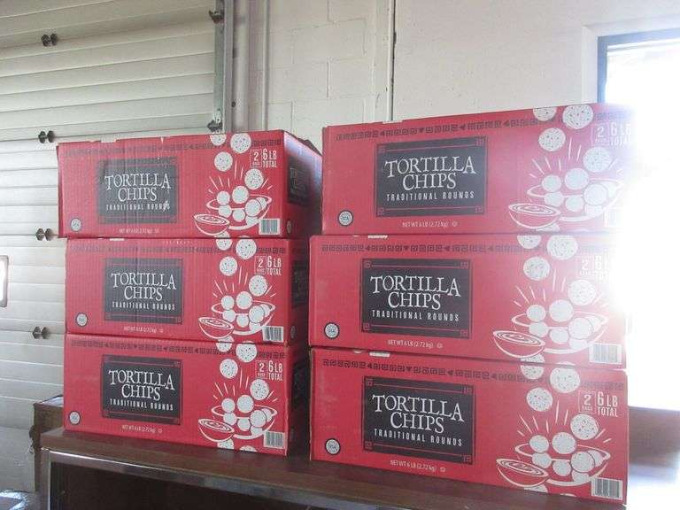 6) 2lb Boxes Tortilla Chips - Prime Time Auctions, Inc.