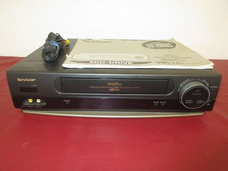 Sharp VHS Player, Cast Away And Bad Boys VHS Movies - Prime Time ...