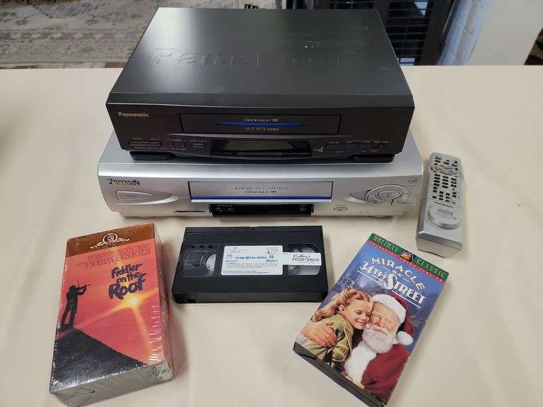 2) Panasonic VHS Players, VHS Movies - Prime Time Auctions, Inc.
