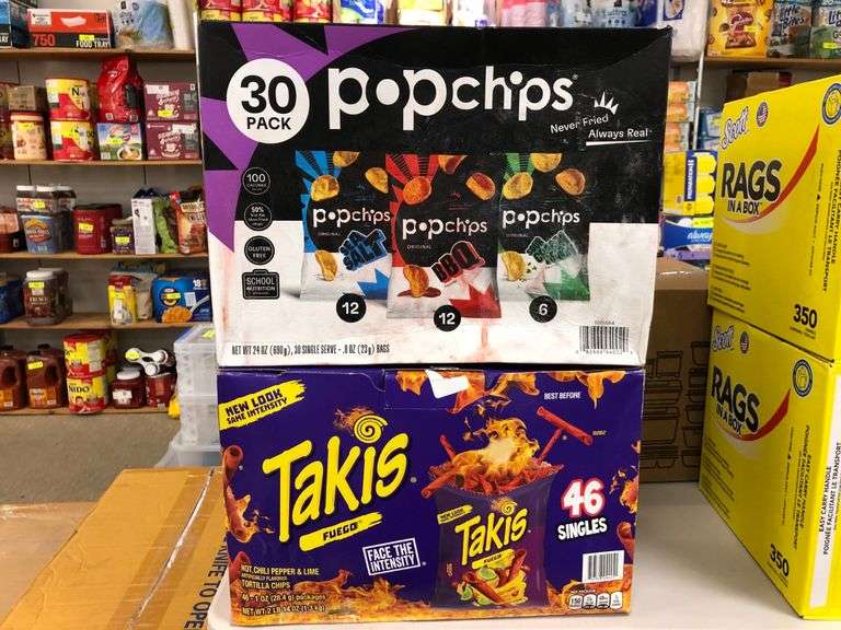 Pop Chips Single Serve Variety Pack, Takis Fuego Single Serve Bags ...