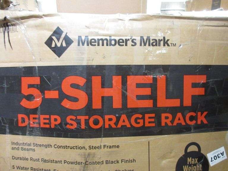 5 Shelf Deep Storage Rack - Prime Time Auctions, Inc.