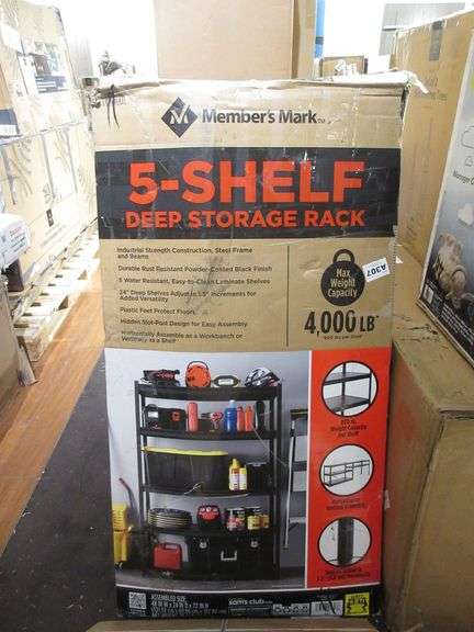 5 Shelf Deep Storage Rack - Prime Time Auctions, Inc.