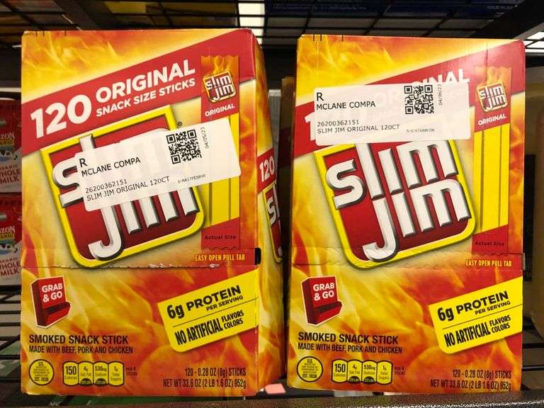 4) Slim Jim Snack Size Sticks - Prime Time Auctions, Inc.