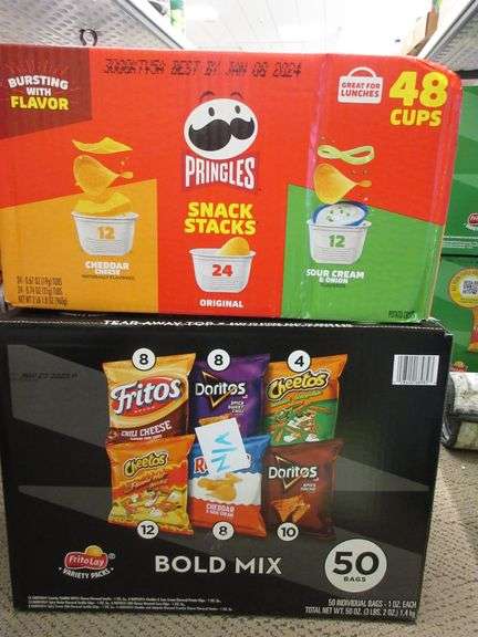 Pringles Snack Stacks, Frito Lay Bold Mix Variety Pack - Prime Time ...
