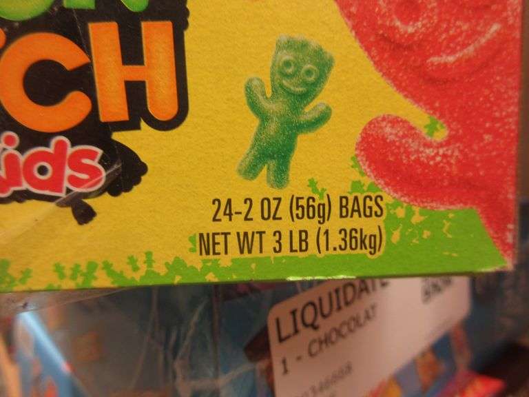 2) Boxes Chocolate Bars, Sour Patch Kids - Prime Time Auctions, Inc.