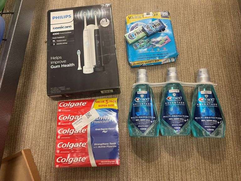 Philips Sonicare Toothbrush, Colgate Cavity Protection Toothpaste ...