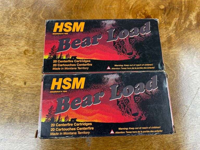 2) Boxes HSM Bear Load 500 S&W Ammo - Prime Time Auctions, Inc.