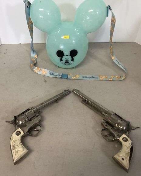 2) 1950's Cap Guns Hubley MFG. Co. Die Cast Metal Colt 45 Revolver ...