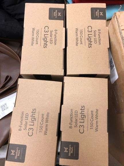 Eight Function Solar LED C3 Lights - Prime Time Auctions, Inc.