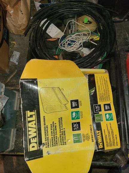 9 Ga. Galvanized Barbed Fencing Staples, Assorted Rolls of Wire - Prime ...