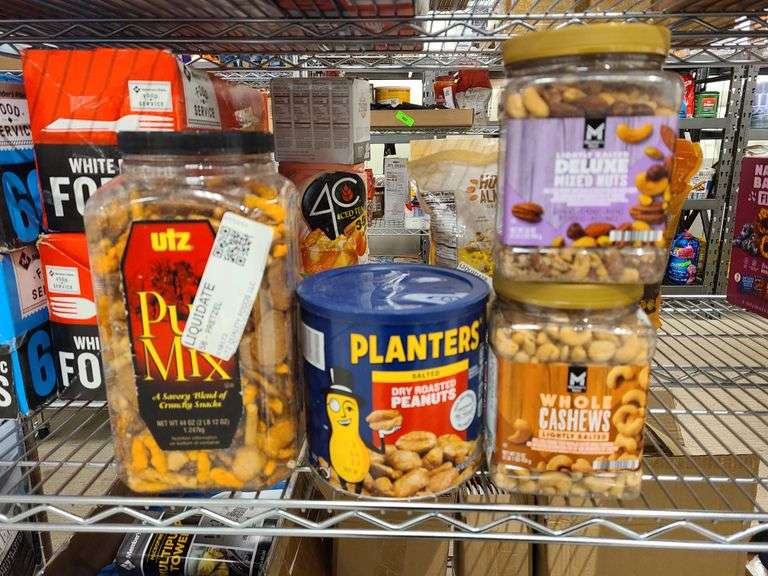 UTZ Pub Mix, Planters Dry Roasted Peanuts, Member's Mark Deluxe Mixed ...