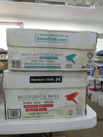 2) Letter Size Multipurpose Paper - Prime Time Auctions, Inc.