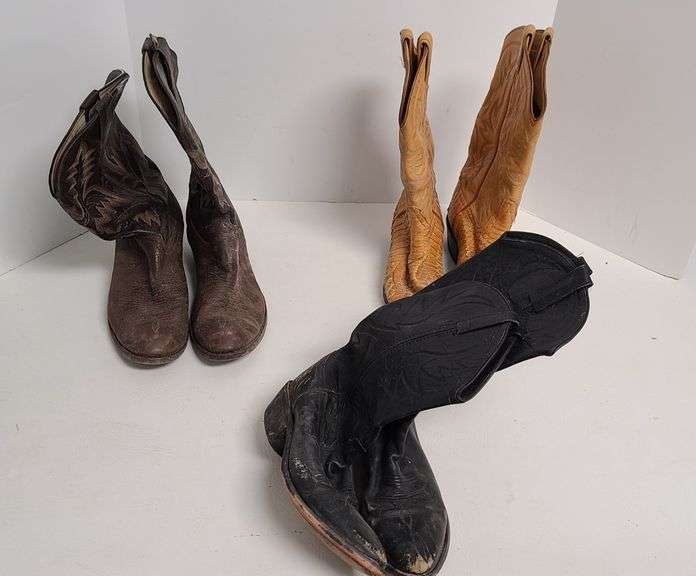 3) Pair Western Boots - Prime Time Auctions, Inc.