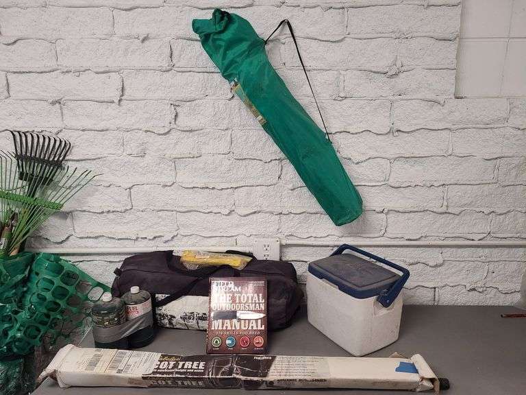 Cabela's Cot Tree, Outdoorsman Manual, Propane, Small Cooler, Tent ...