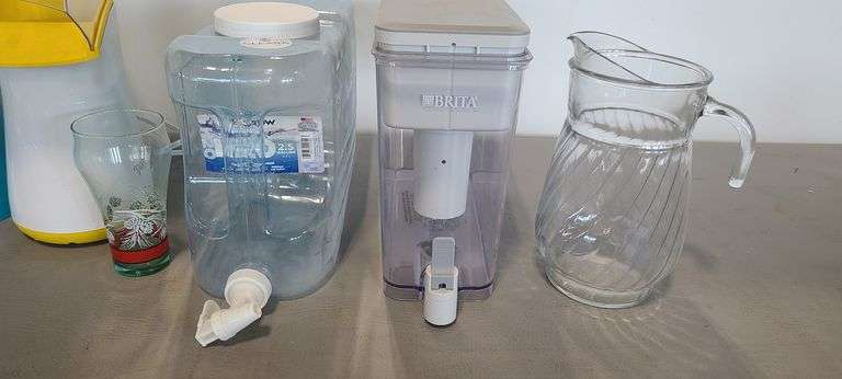 Brita Water Container, 2)Dispensers, Coffee Filter, Popcorn Popper, Cup ...