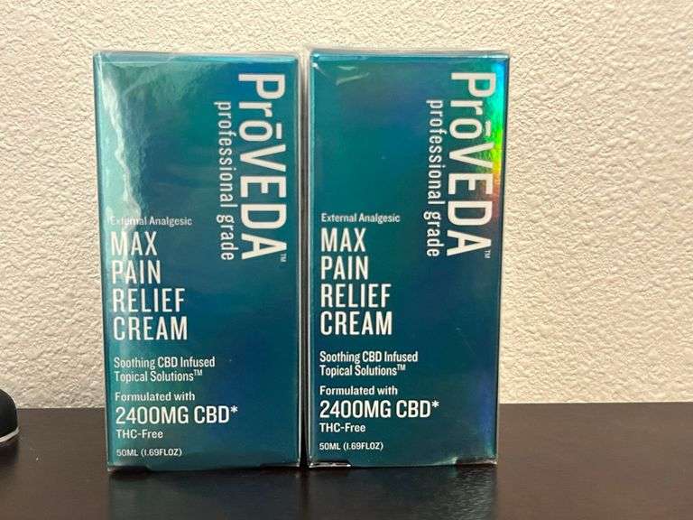 ProVeda CBD Max Pain Relief Cream - Prime Time Auctions, Inc.