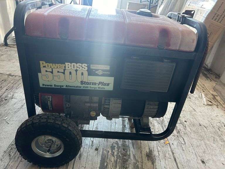 Power Boss 5500 Generator - Prime Time Auctions, Inc.