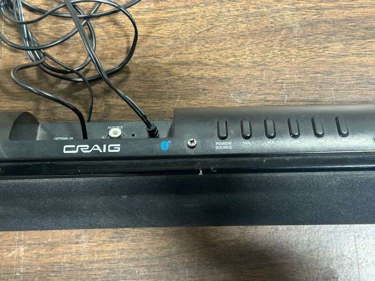 Craig Bluetooth Soundbar - Prime Time Auctions, Inc.