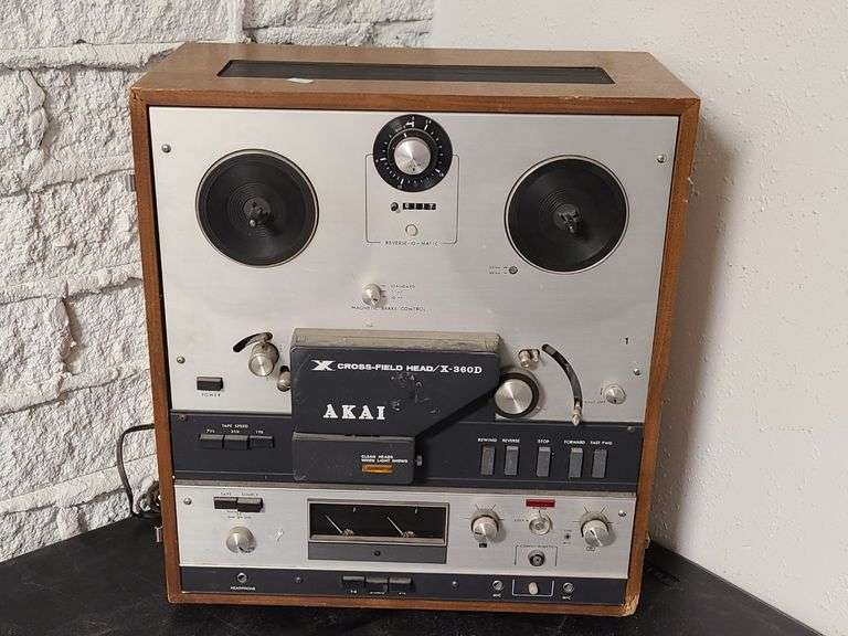 Vintage AKAI Cross-Field Head / X-360D Reel-To-Reel Tape Player ...