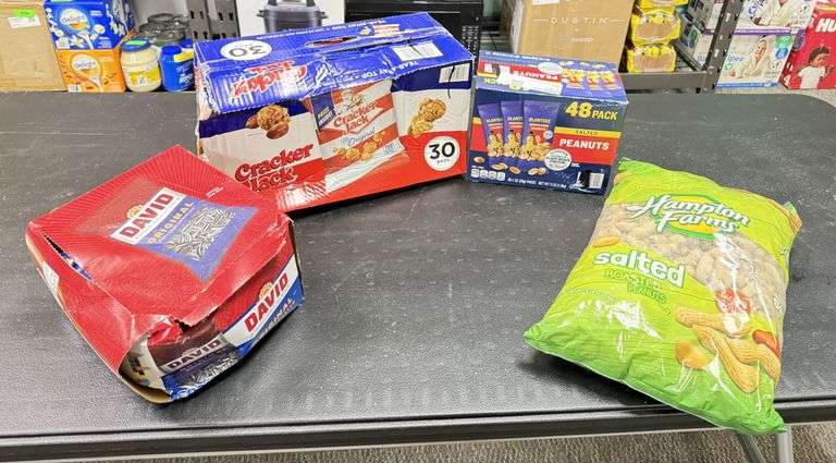 1) David Sunflower Seeds, 1) Cracker Jack Original Snack Packs, 1 ...