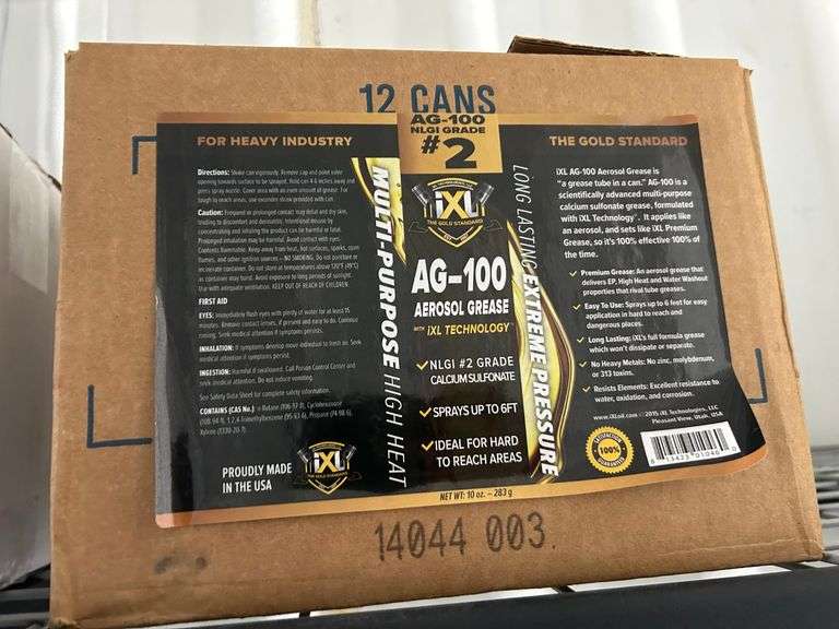AG-100 Aerosol Grease - Prime Time Auctions, Inc.