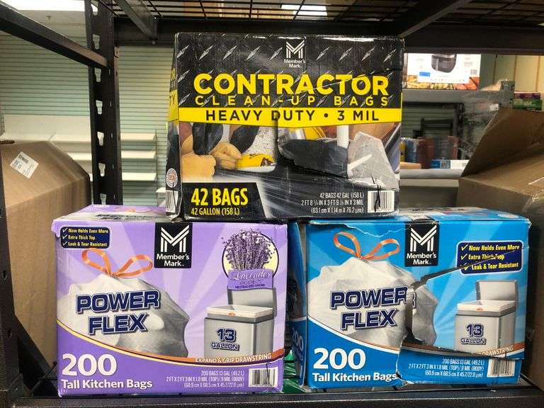 Contractor Heavy Duty Bags, Power Flex Tall Kitchen Bags, Power Flex ...