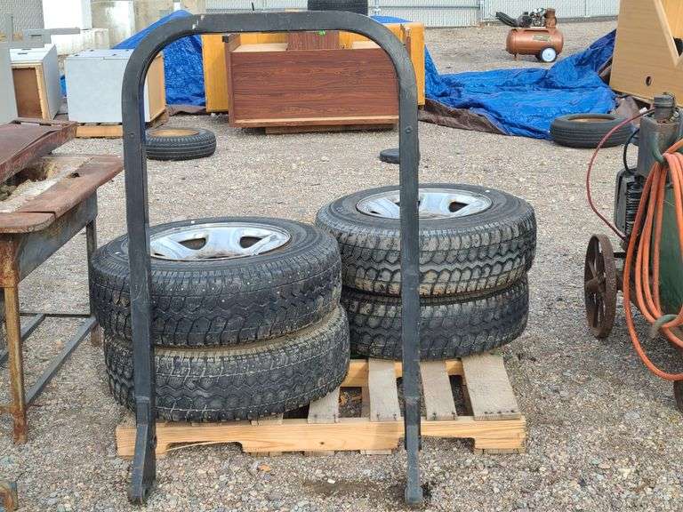 4) Master Craft Courser MSR LT235/80R17 Tires with Wheels, Tractor Roll ...