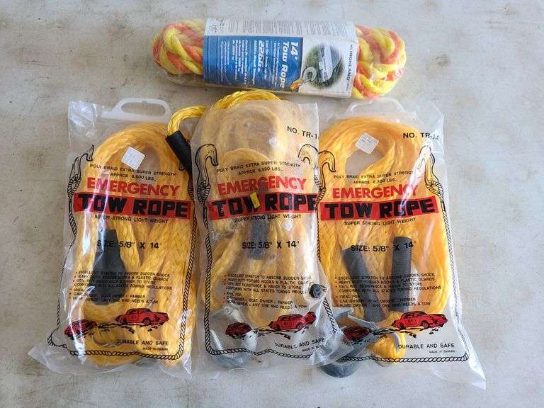 4) Emergency Tow Ropes - Prime Time Auctions, Inc.