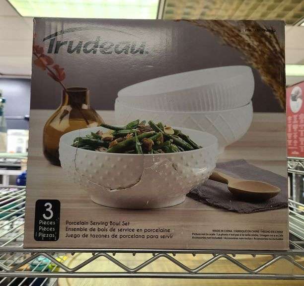 Trudeau 3pc Bowl Set - Prime Time Auctions, Inc.