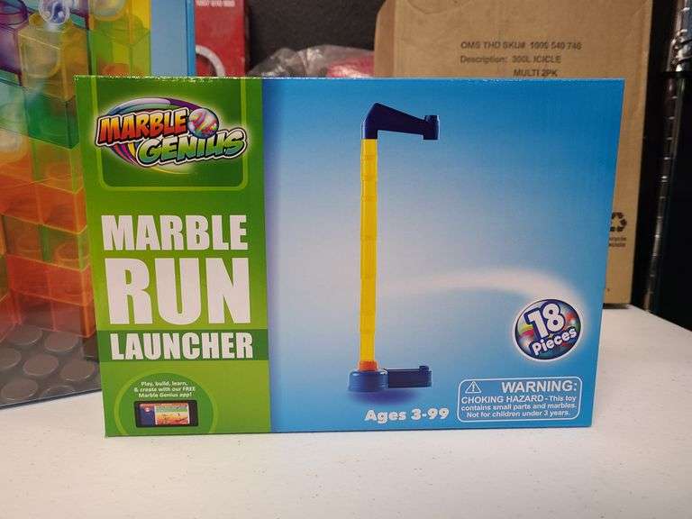 1) Marble Maze Puzzle, 1) Marble Run Launcher, 2) Marble Run Lights and ...