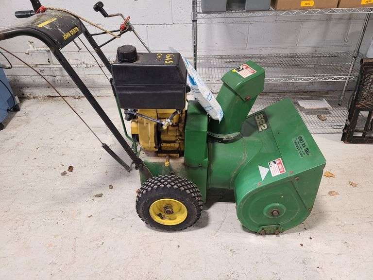 John Deere Snow Blower - Prime Time Auctions, Inc.