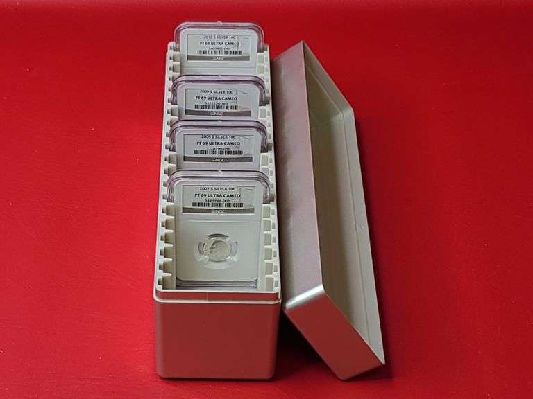 2007-S, 2008-S, 2009-S and 2010-S Ultra Cameo Uncirculated Dimes With ...