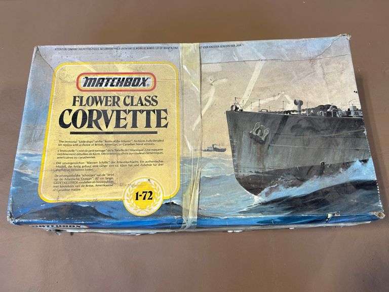Matchbox Flower Class Corvette Model Ship - Prime Time Auctions, Inc.