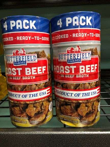 2) Butterfield Farms Roast Beef in Beef Broth - Prime Time Auctions, Inc.