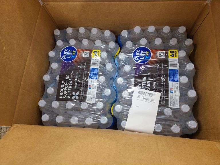 2) Cases of Pure Life Water Bottles - Prime Time Auctions, Inc.