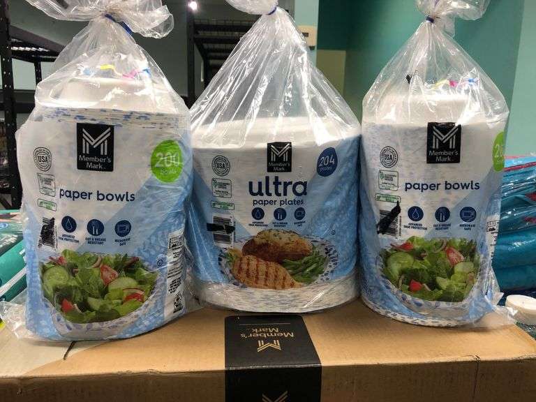 Ultra Paper Plates, 2) Paper Bowls - Prime Time Auctions, Inc.