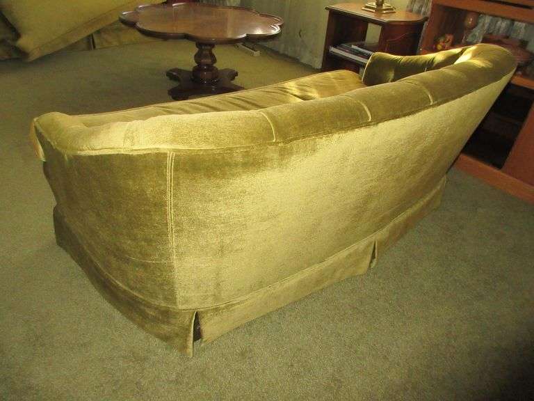 2) Vintage Green Parlor Sofas - Prime Time Auctions, Inc.