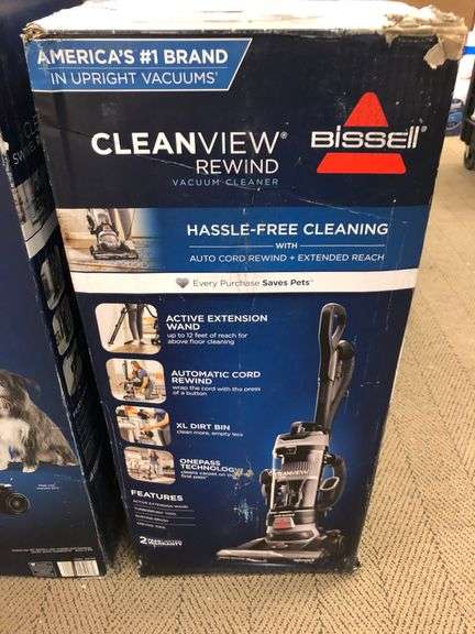 Bissel Clean View Rewind Vacuum Cleaner* - Prime Time Auctions, Inc.
