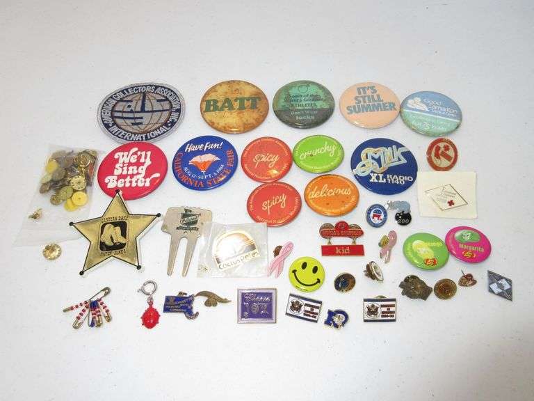 Patch, Buttons and Pins - Prime Time Auctions, Inc.