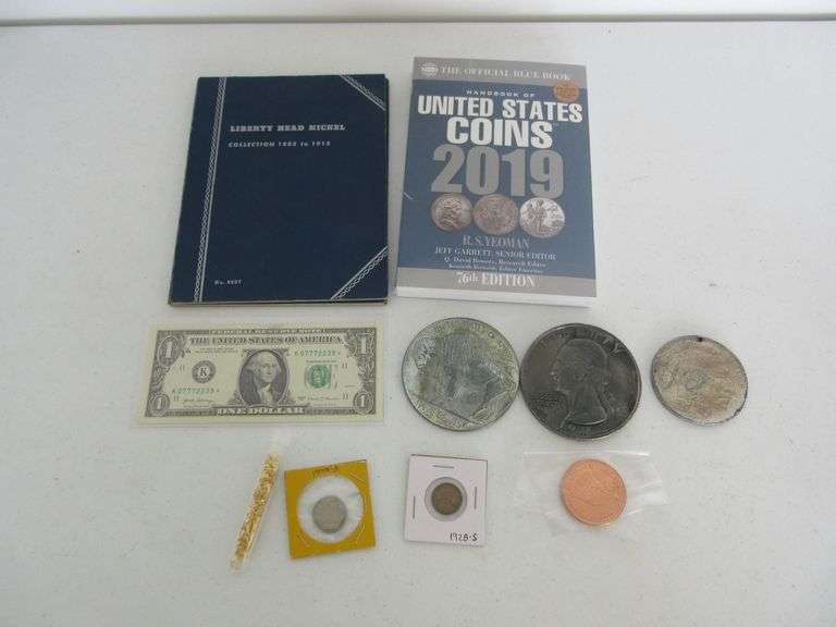 United State Coin Book, Gold Flakes, Nickel Collection Book, Buffalo ...