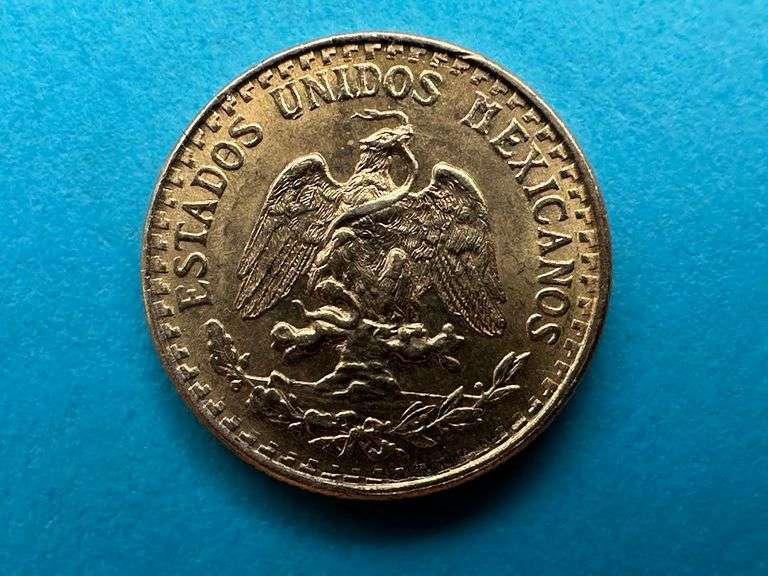 1945 Gold 2 Pesos Coin - Prime Time Auctions, Inc.
