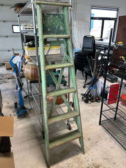 Painted Ladder - Prime Time Auctions, Inc.