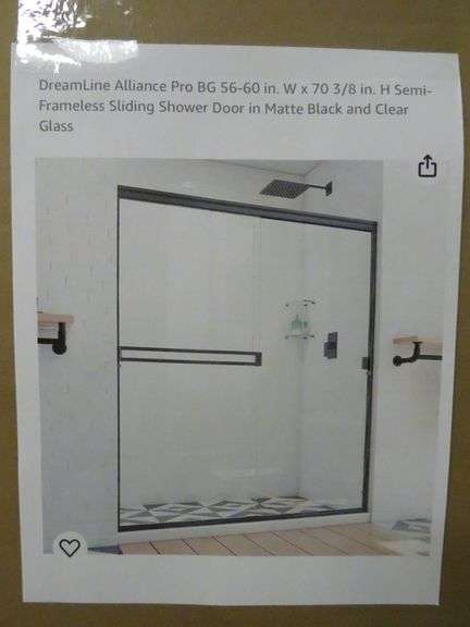 Dreamline Alliance Pro Sliding Shower Door - Prime Time Auctions, Inc.